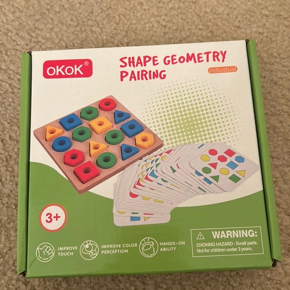 Okok | Toys | Okok Shape Geometry Pairing Ages 3 | Poshmark
